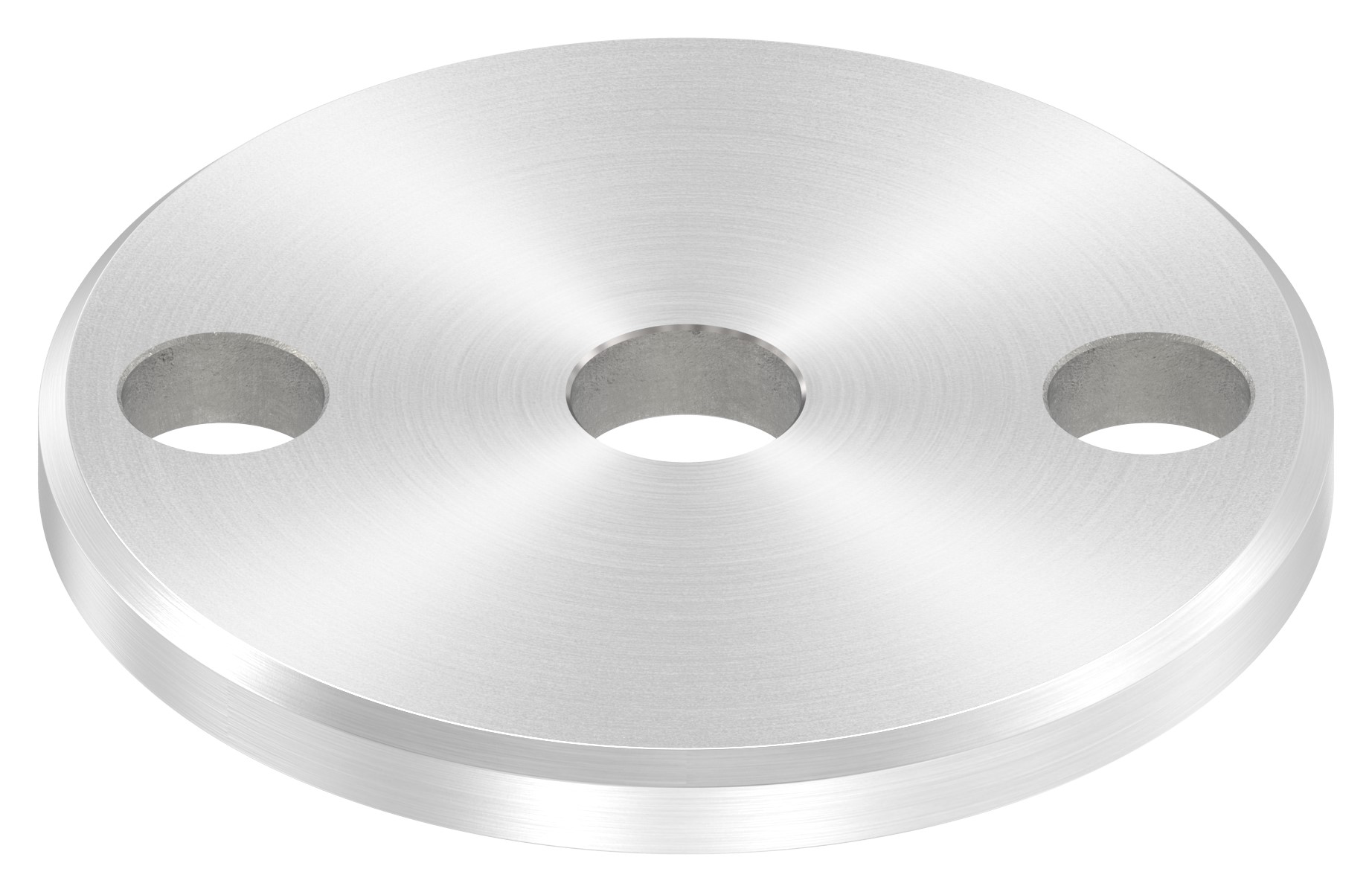 Ankerplatte Ø 70x6mm, mit Rundschliff und Fase, V2A | 54070-240-R-F