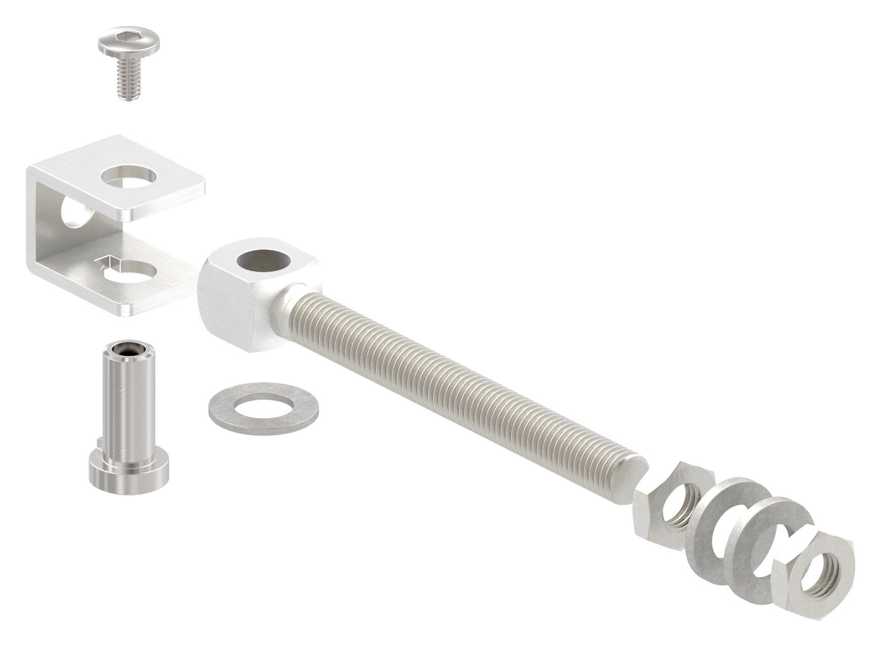 Torband M12 zum Anschweißen, langes Gewinde, V2A | 130-M12-VA